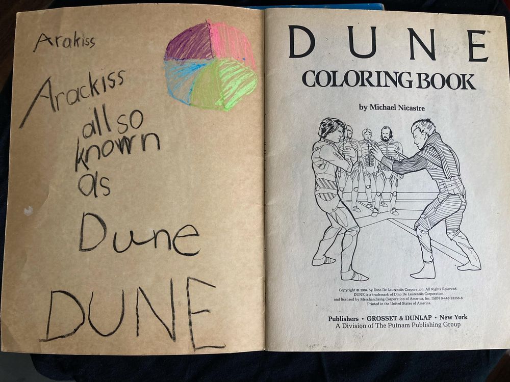 Dune’s Nightmare Coloring Book Saved My Childhood